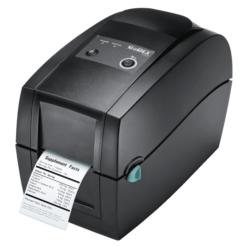 Godex RT200 Direct Thermal / Thermal Transfer, 2" Desktop Printer. 203 ...