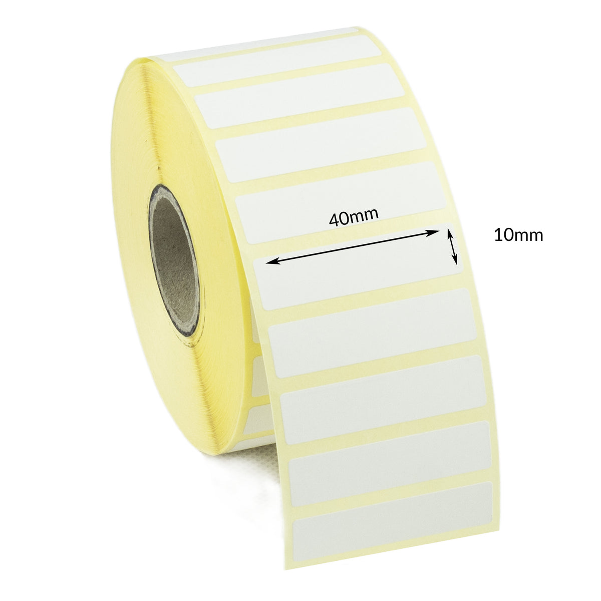 40 x 10mm Direct Thermal Labels - Freezer Grade Adhesive — CDM Labels Ltd