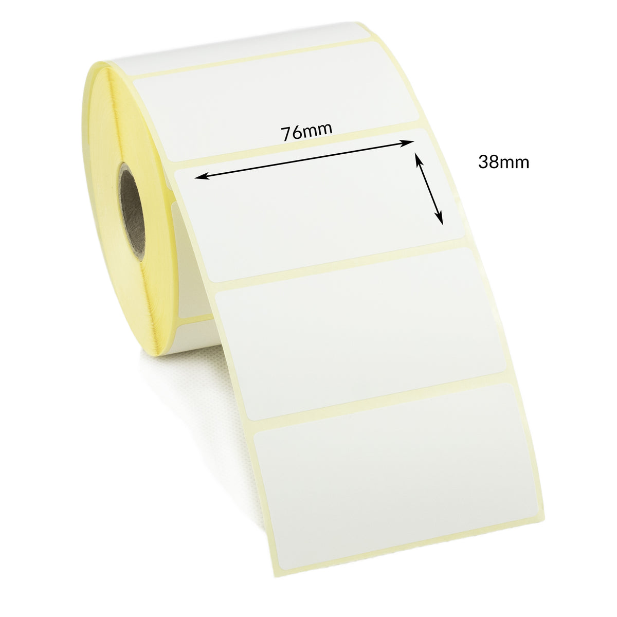76 x 38mm Direct Thermal Labels - Permanent Adhesive — CDM Labels Ltd