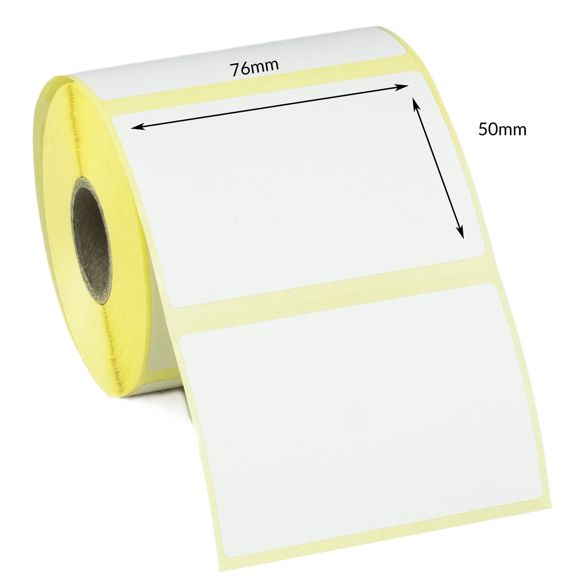 76 x 50mm Direct Thermal Labels - Peelable Adhesive — CDM Labels Ltd